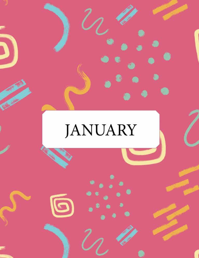 FREE Printable Monthly Binder Covers - My Printable Home
