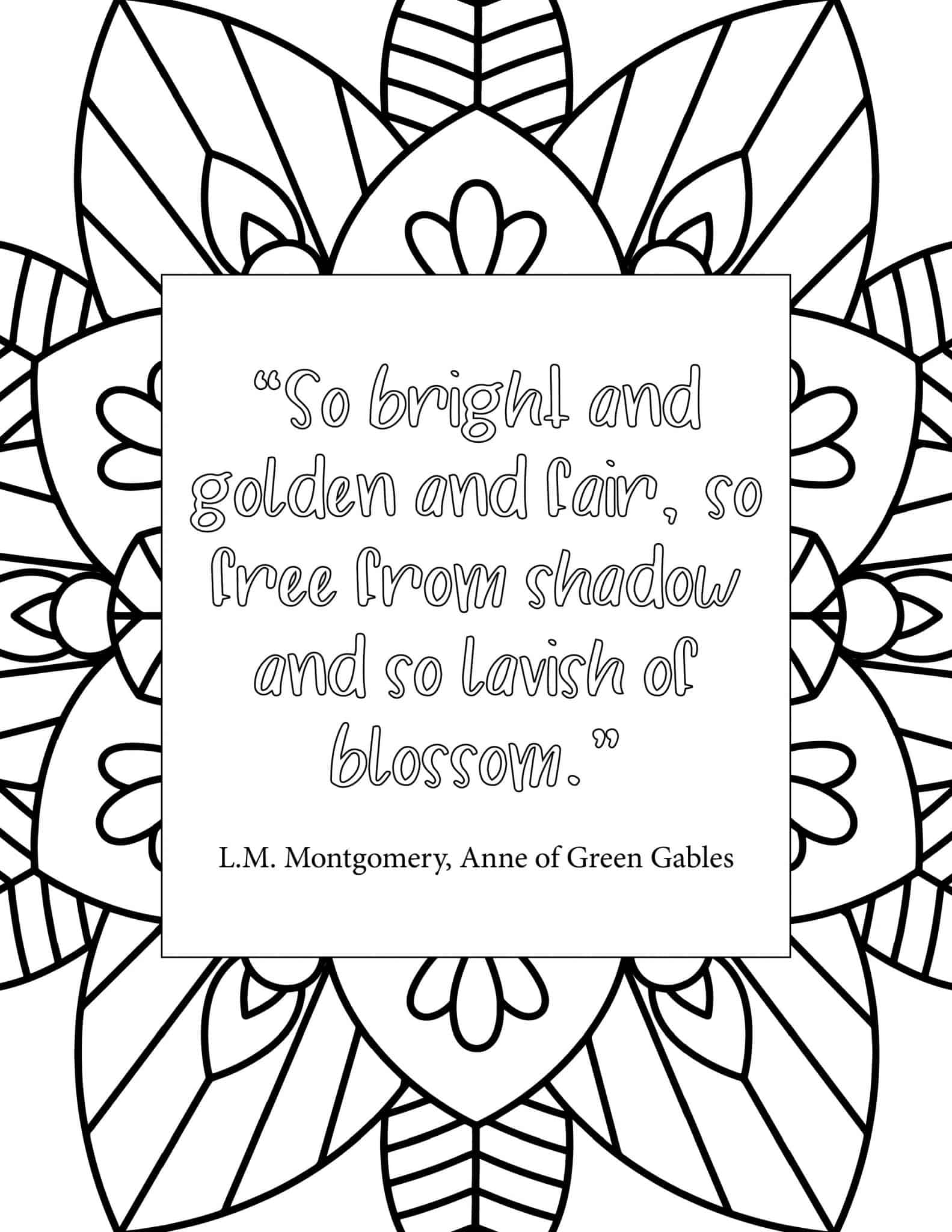 33 Anne of Green Gables Printable Coloring Pages - My Printable Home