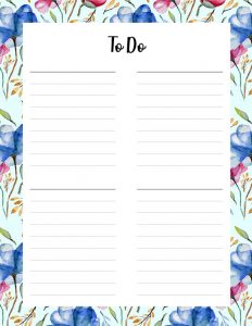 20 FREE Printable To Do Lists To Get Organised - My Printable Home
