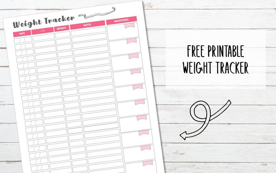 Weight Tracker - My Printable Home