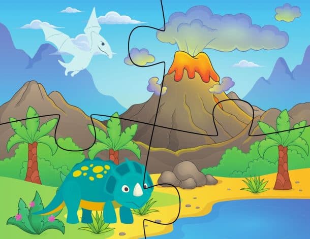 FREE Printable Dinosaur Jigsaw Puzzles for Kids - My Printable Home