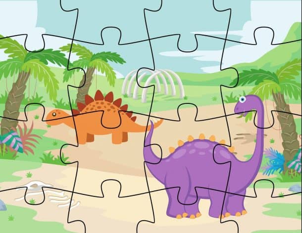 FREE Printable Dinosaur Jigsaw Puzzles for Kids - My Printable Home
