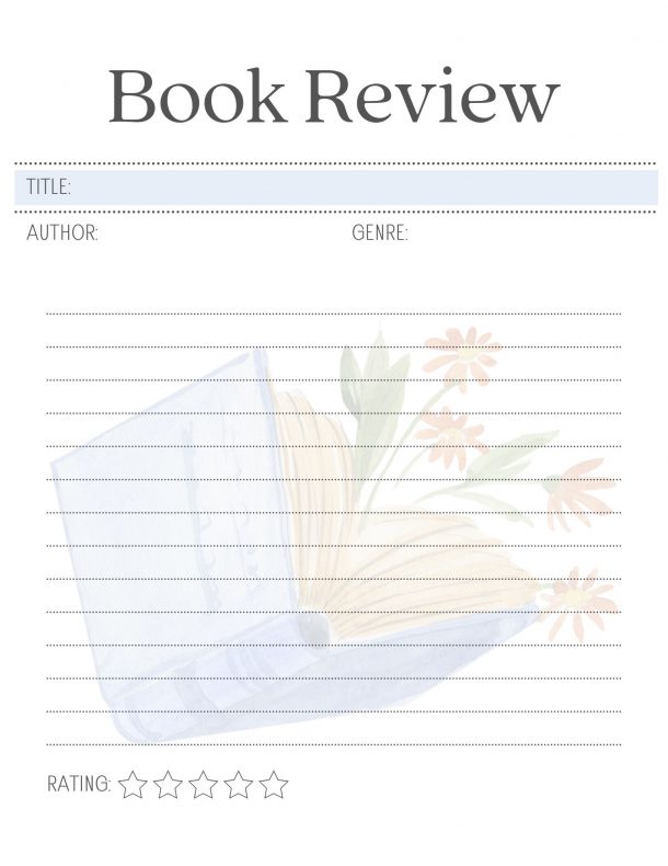 4 FREE Printable Book Review Worksheets - My Printable Home