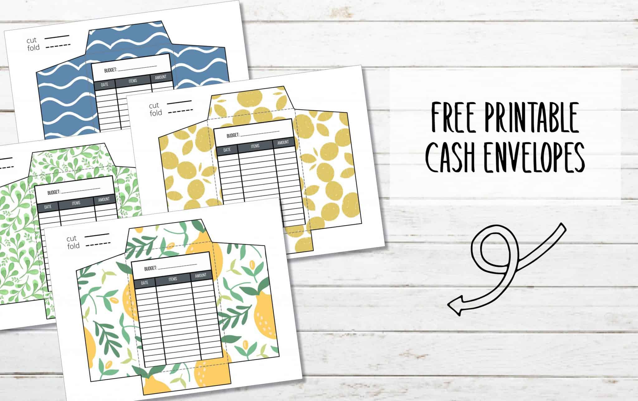 21 FREE Printable Cash Envelope Trackers - My Printable Home