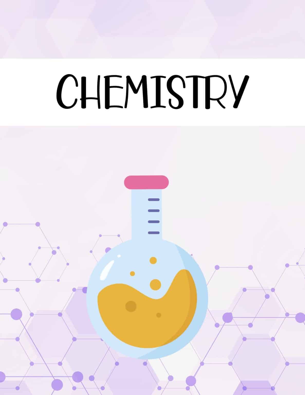 5 Printable Chemistry Binder Covers - My Printable Home