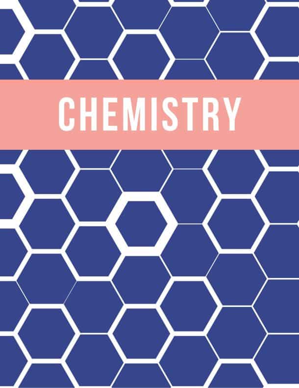 5 Printable Chemistry Binder Covers - My Printable Home