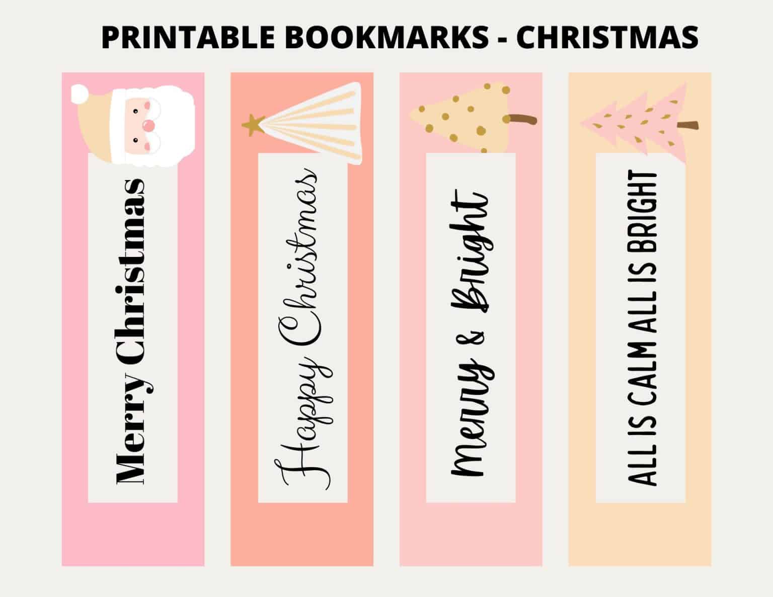 Printable Christmas Bookmarks - My Printable Home
