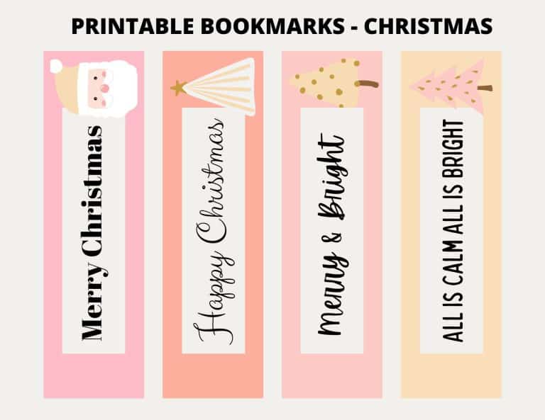 Printable Christmas Bookmarks - My Printable Home