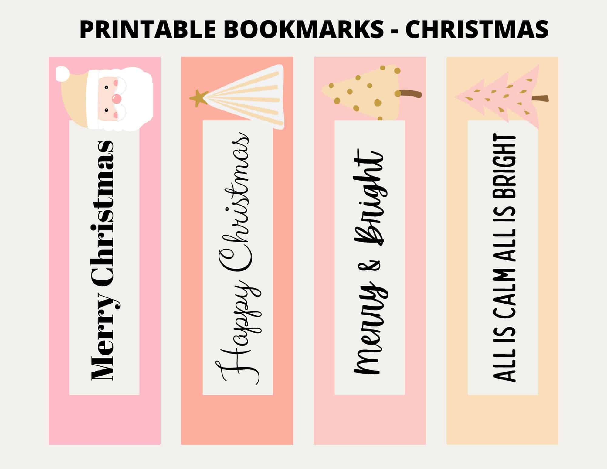 Printable Christmas Bookmarks - My Printable Home