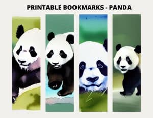 FREE Printable Panda Bookmarks - My Printable Home