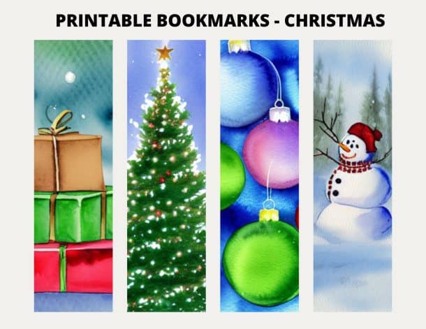 Printable Christmas Bookmarks - My Printable Home