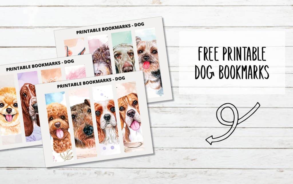 FREE Printable Dog Bookmarks - My Printable Home
