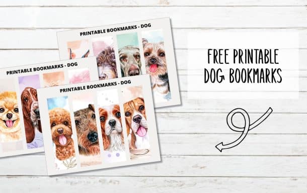 FREE Printable Dog Bookmarks - My Printable Home
