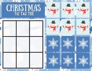 Printable Christmas Tic Tac Toe - My Printable Home