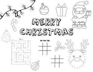 Printable Christmas Activity Placemat - My Printable Home