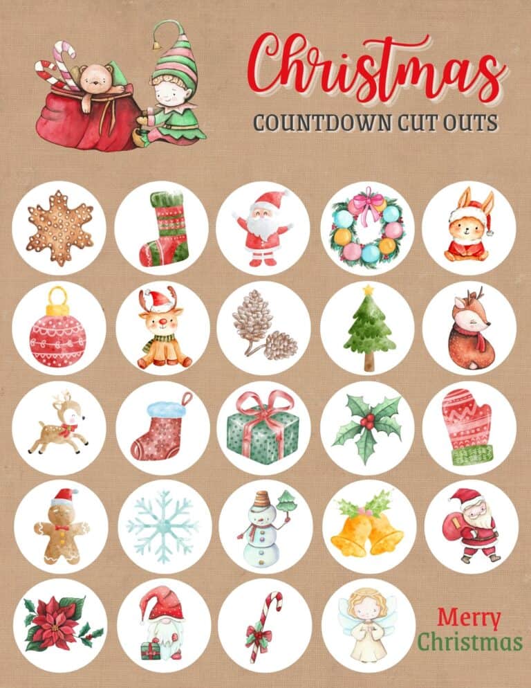 Printable Christmas Countdown - My Printable Home