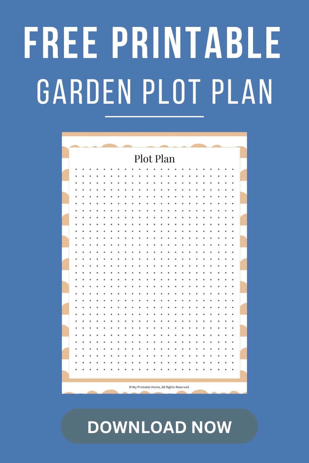 FREE Printable Garden Plot Plan - My Printable Home