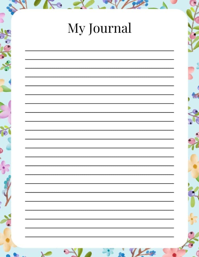 Free Printable Spring Journal {with 49 Inspiring Prompts} - My ...