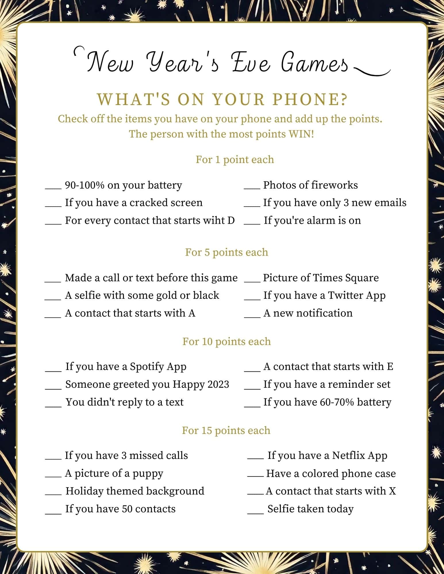 18 Free Printable Adults New Year’s Eve Party Games & Activities - My ...