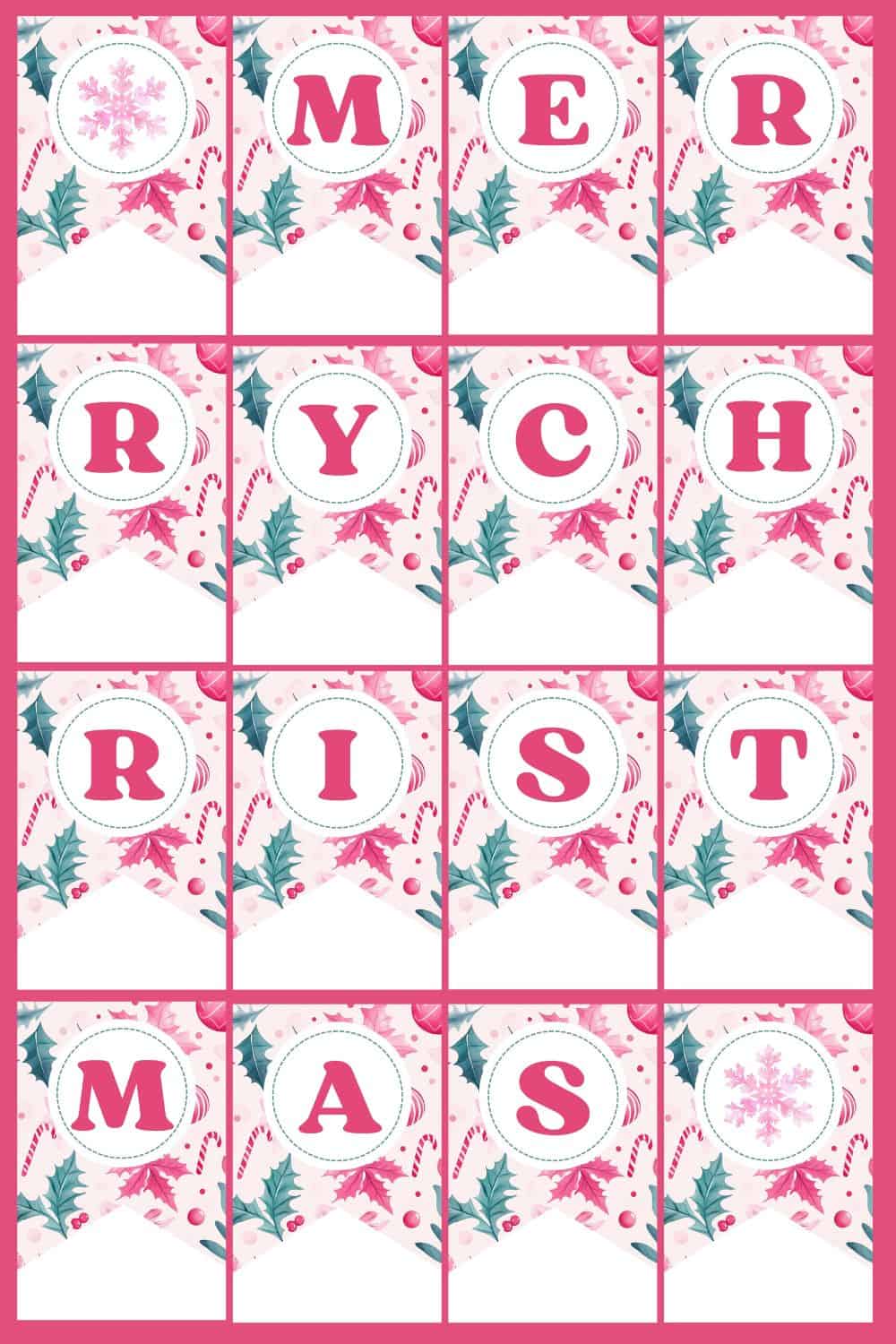 6 FREE Printable Merry Christmas Banners - My Printable Home