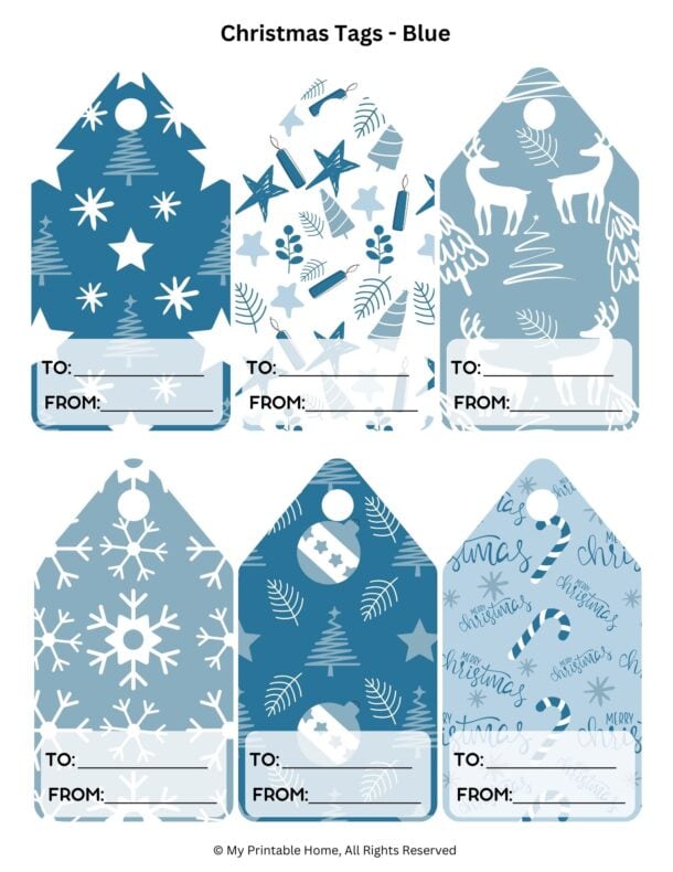 16 FREE Christmas Printable Gift Tags - My Printable Home