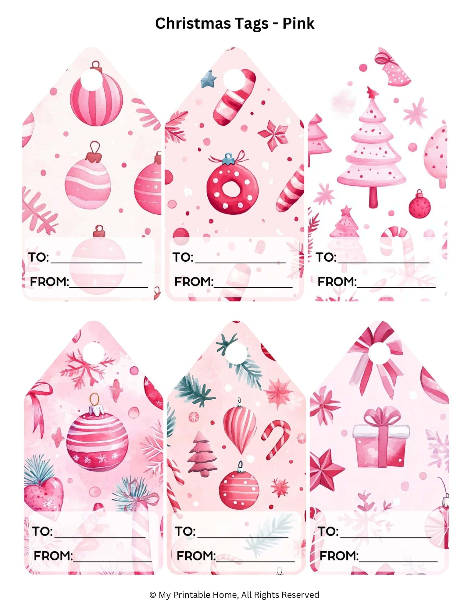 16 FREE Christmas Printable Gift Tags - My Printable Home