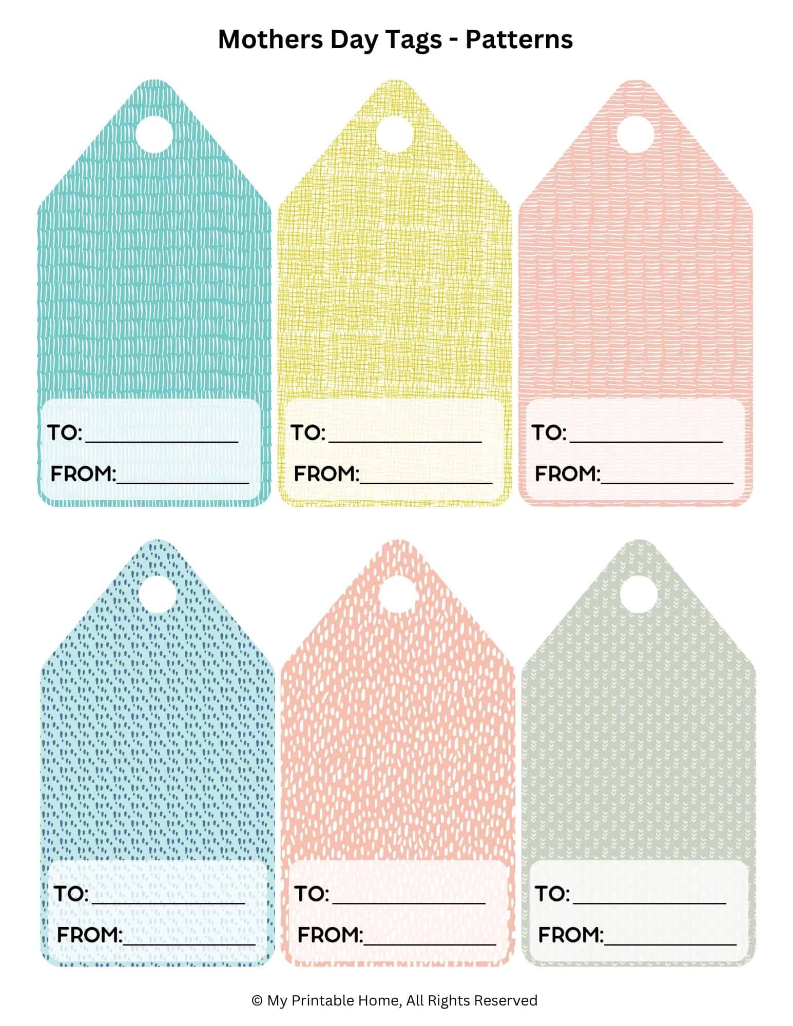 Free Printable Happy Mother's Day Gift Tags - My Printable Home